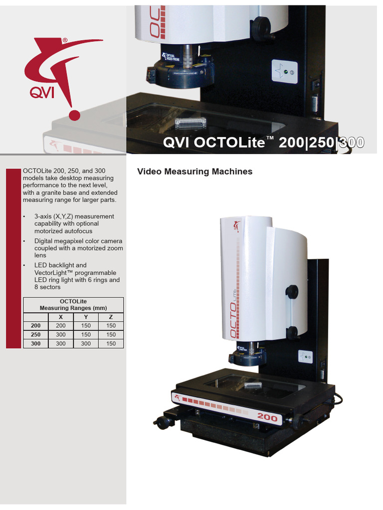 QVI India OCTOLite200-Brochure | PDF | Zoom Lens | Camera Lens