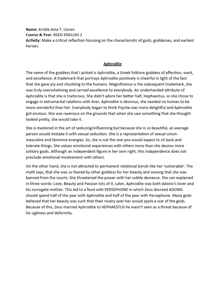 Critical Reflection | PDF