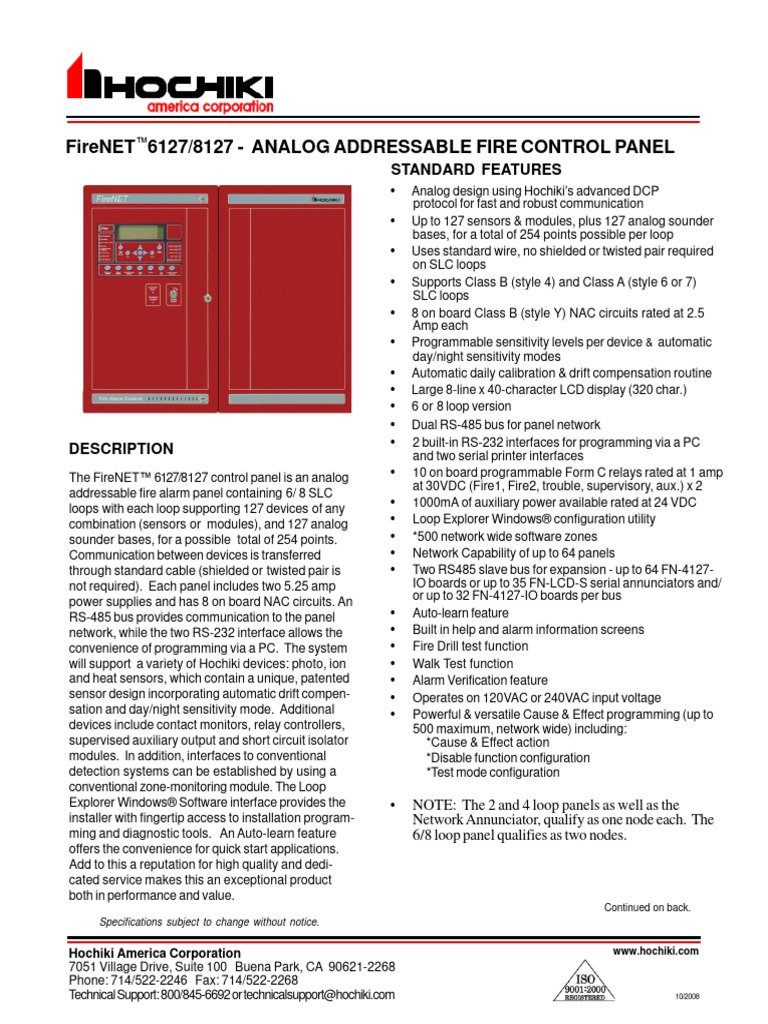 T Trung Tâm Báo Cháy - 8 Loop Panel | PDF | Amplifier | Power Supply