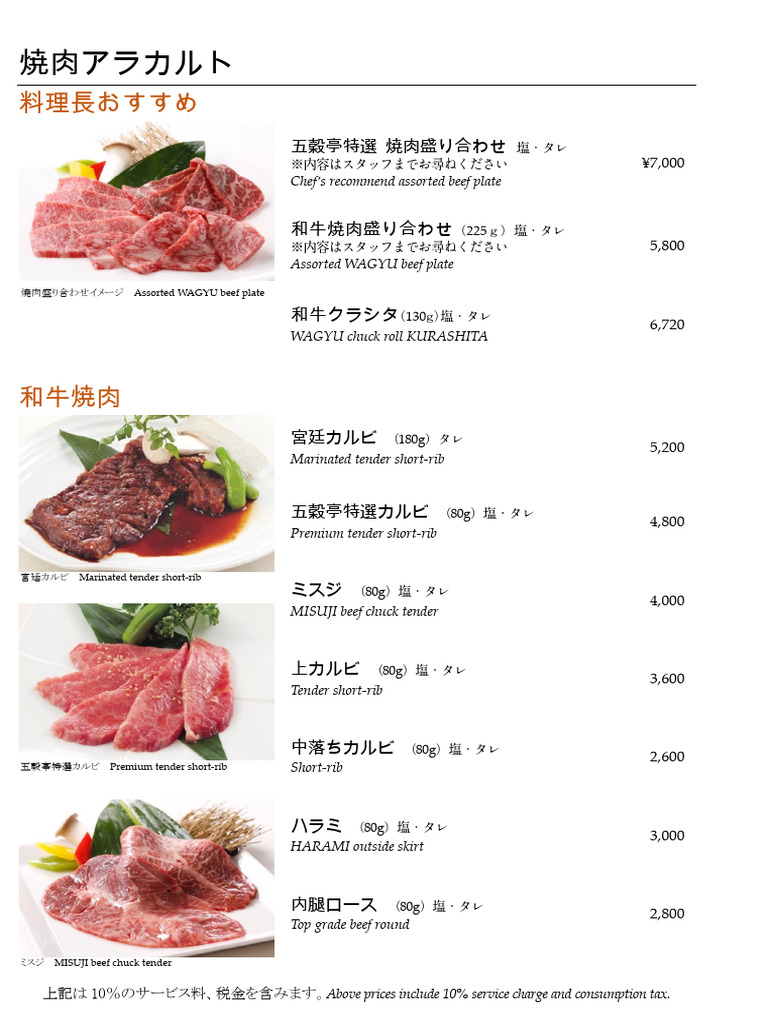 Gokoku Alacarte | PDF