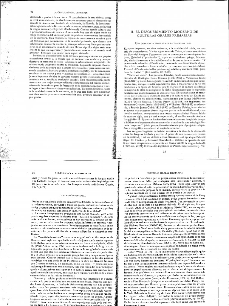 Walter Ong-12-18 | PDF | Homero | Poesía