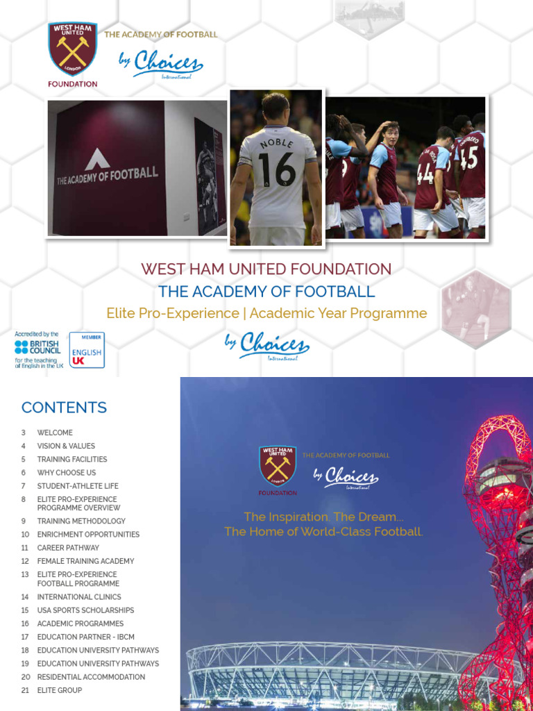 West Ham Football Academy Program | PDF | Academic Degree