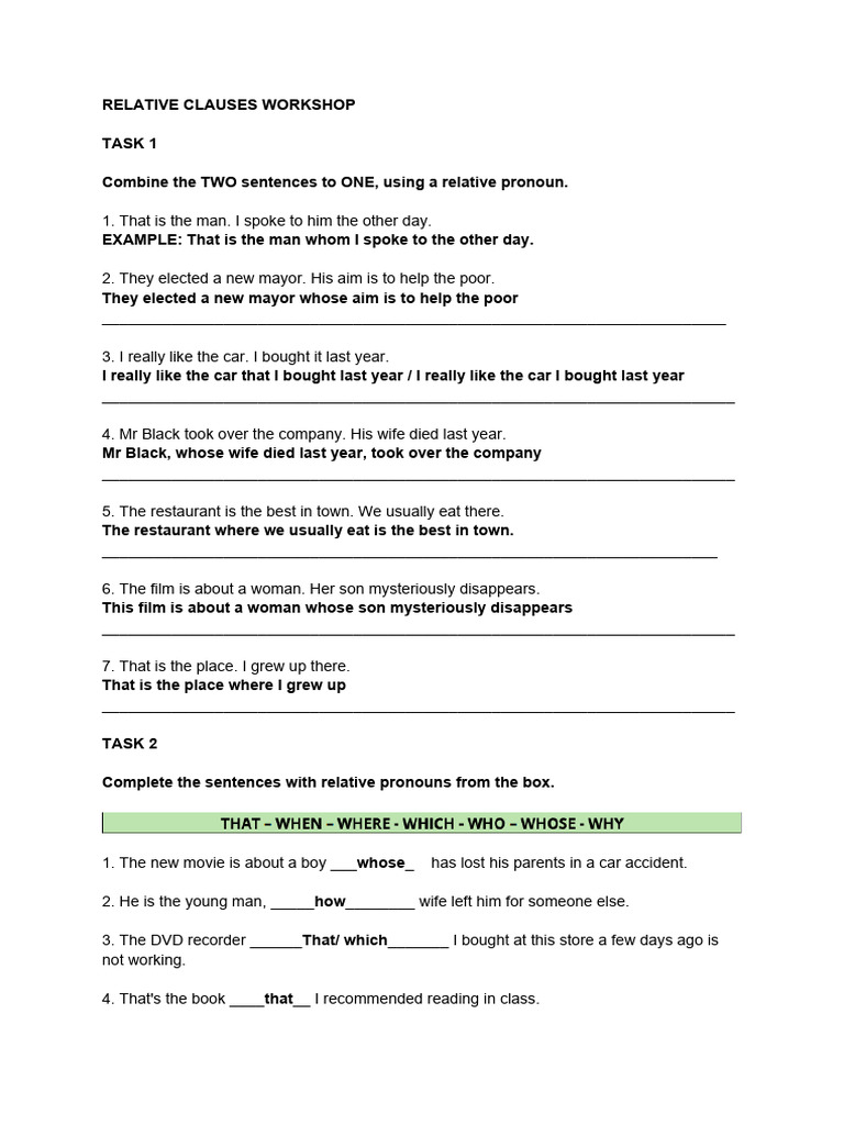 Relative Clauses Randall | PDF | Language Arts & Discipline