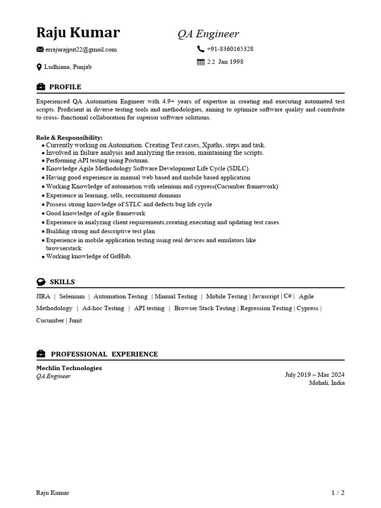 QA Raju Kumar | PDF | Software Development Process | Computer Engineering