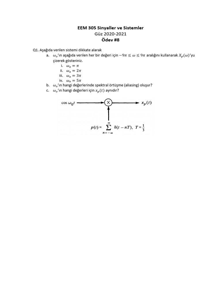 EEM305-Odev08 Soln | PDF