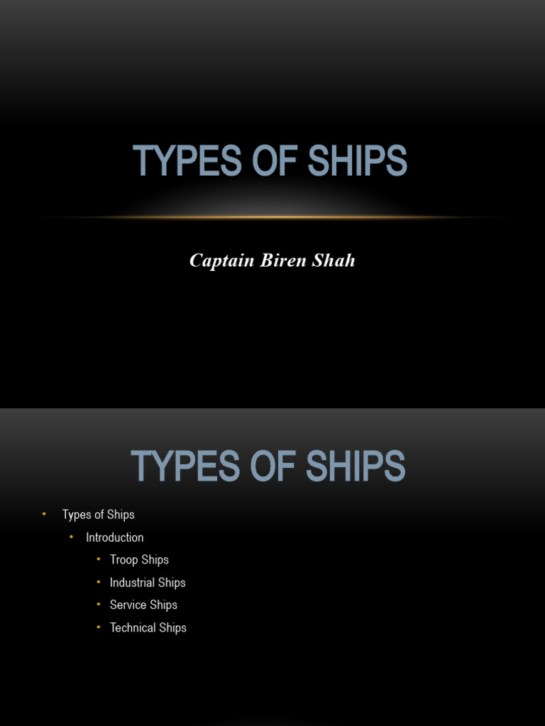 Types of Ship | PDF | Ships | Cargo