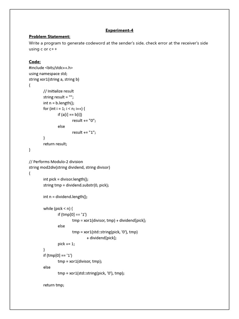 Exp-4 CN | PDF | Computer Programming | Computer Science