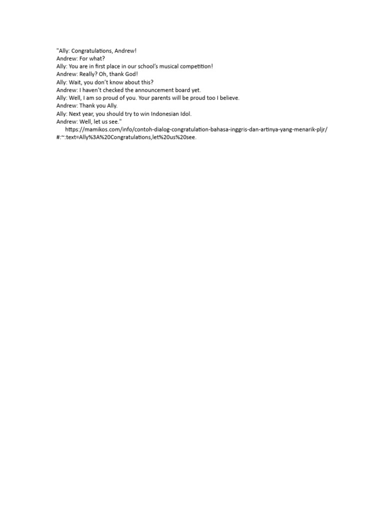 School Musical Competition Dialogue | PDF | Career & Growth | Wellness