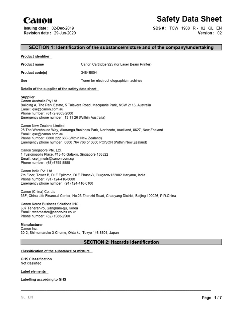 7f89e326dd1f46efac322110c52f96b2_Cartridge+925+(Rev29Jun20) | PDF ...