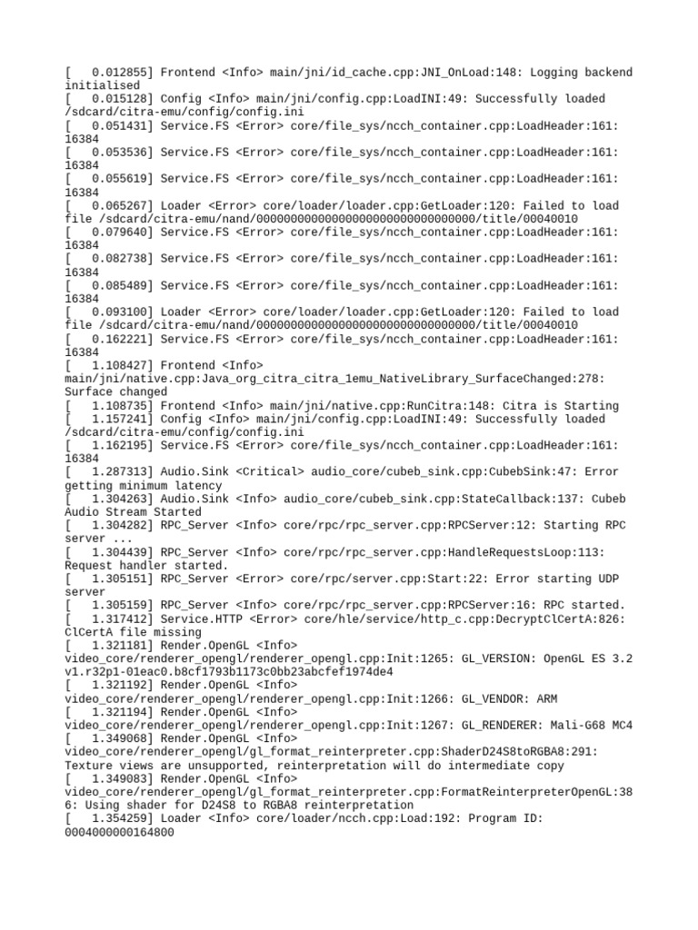 Citra Log - Txt.old | PDF | Software | Computer Science
