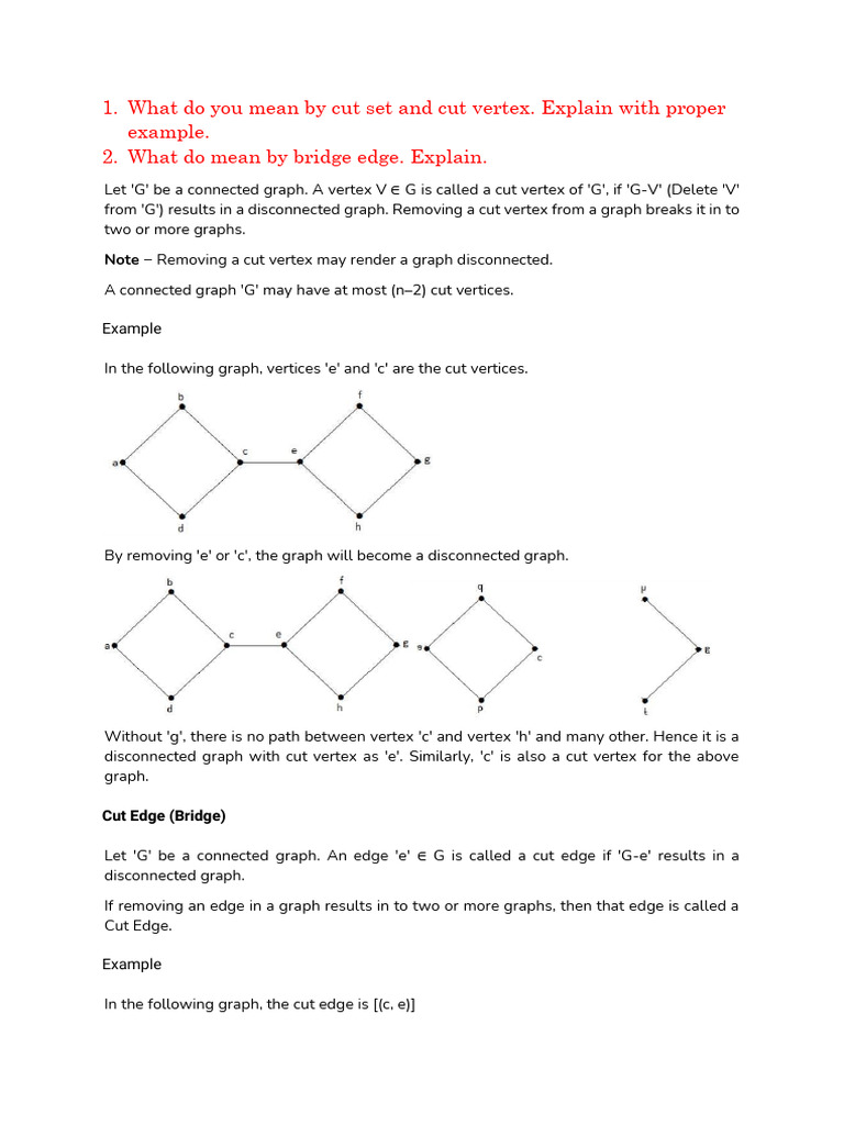 Graph Theory Sample Solution | PDF | Vertex (Graph Theory ... Graph Theory Sample Solution | PDF | Vertex (Graph Theory ...