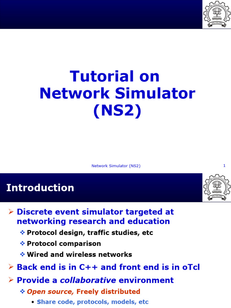 Tut Hemant ns2 | PDF | Computer Network | Data Transmission
