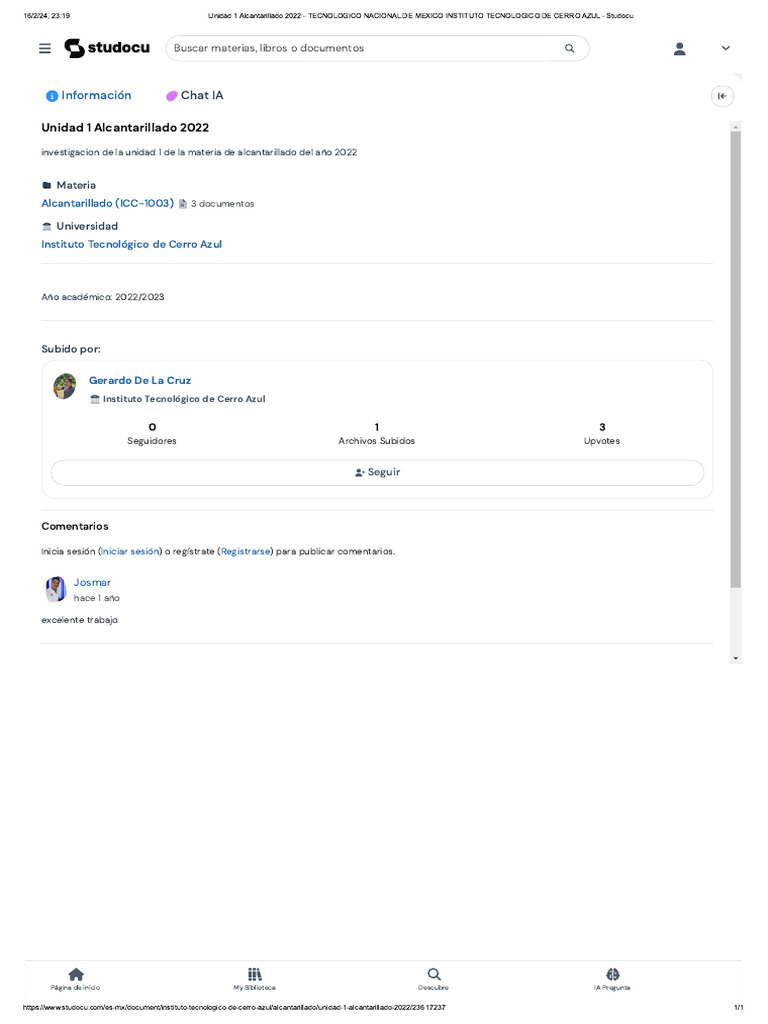Unidad 1 Alcantarillado 2022 - TECNOLOG.. | PDF