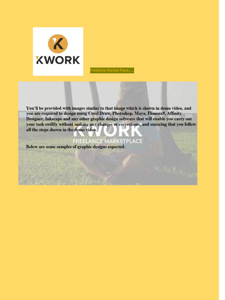 Kwork Graphic Work | PDF | Pay Pal | Computing