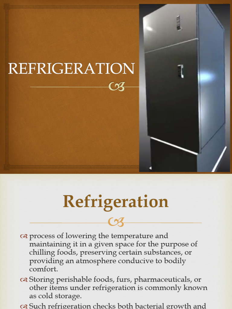Introduction To Refrigeration | PDF | Refrigerator | Heat Exchanger