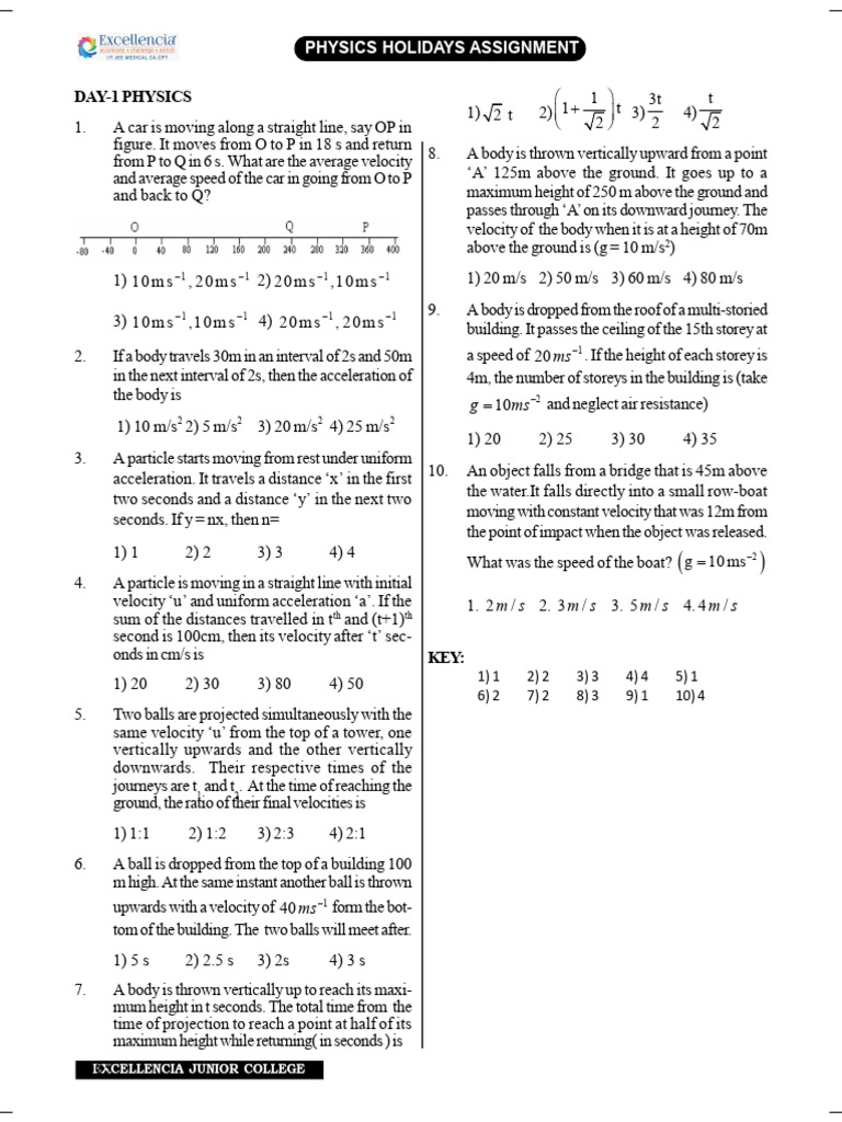 Day 1 Jr Physics Pdf Acceleration Spacetime