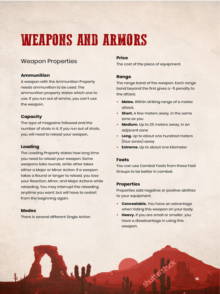 Wild West Melee Weapon Overview | PDF | Rifle | Revolver