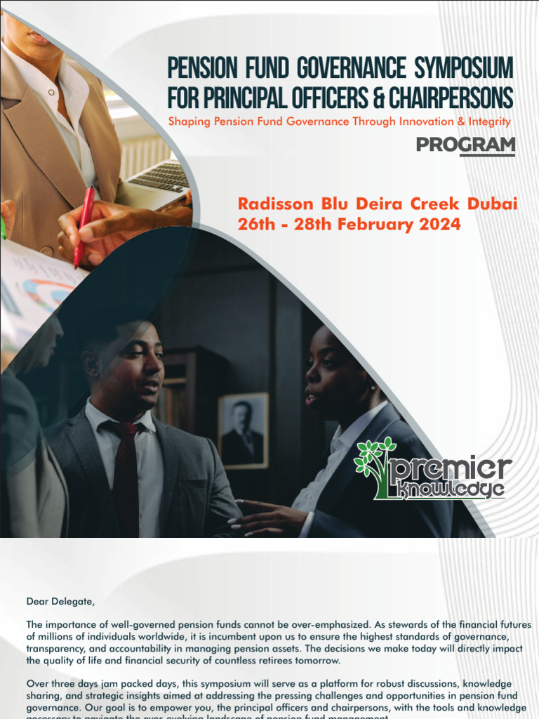 Pension Fund Symposium For Principle Officers & Chairpersons Dubai 2024 ...