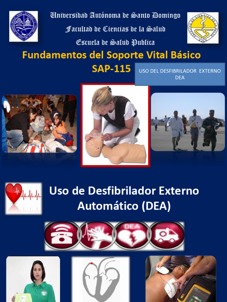 Uso Del Desfibrilador Externo | PDF | Enfermedades y trastornos humanos | Emergencias Médicas