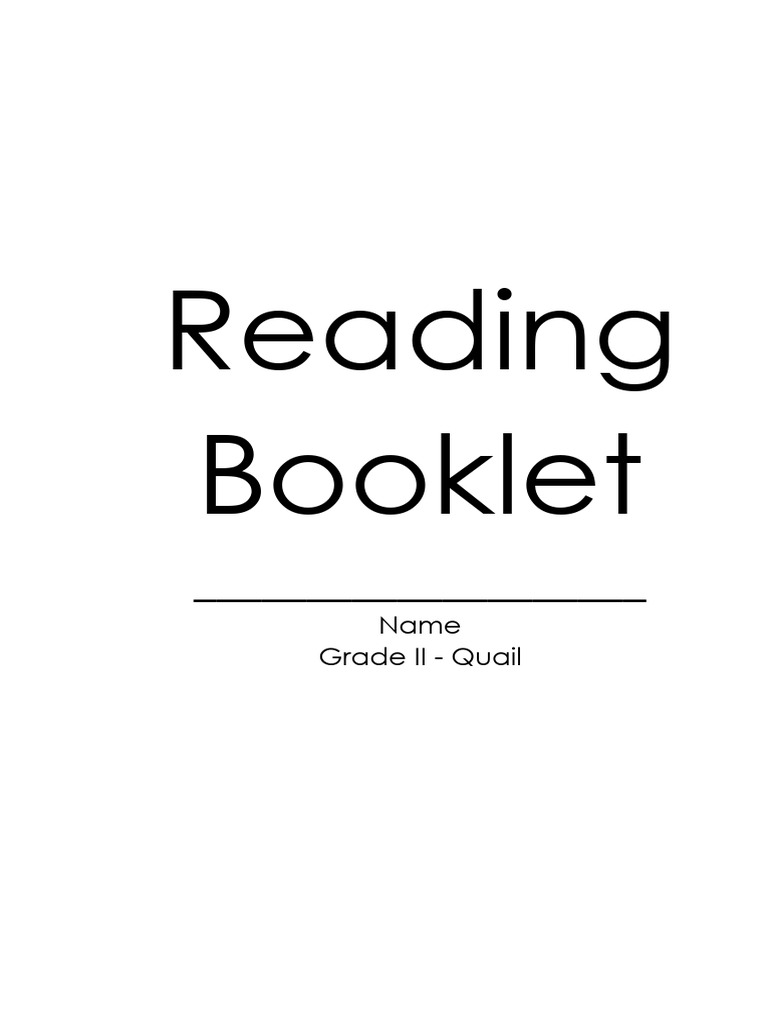 CVC Reading Booklet | PDF | Linguistics
