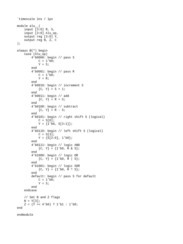 Module Alu | PDF