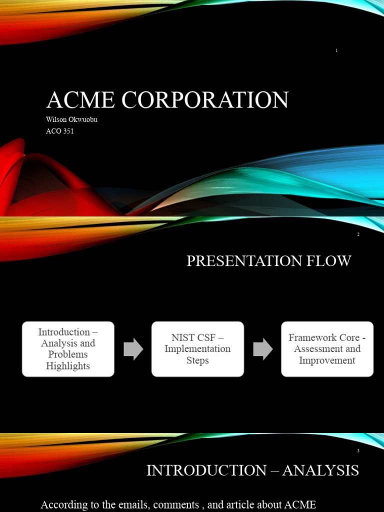 Acme Presentation | PDF | Security | Computer Security