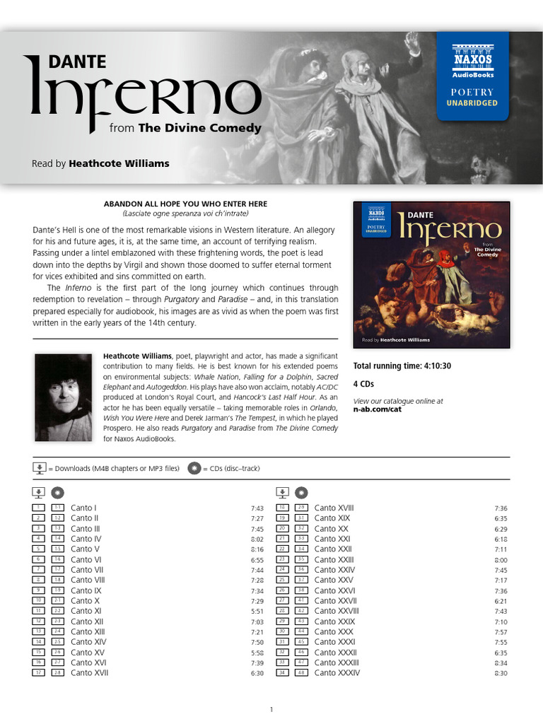 The Inferno | PDF | Divine Comedy | Inferno (Dante)