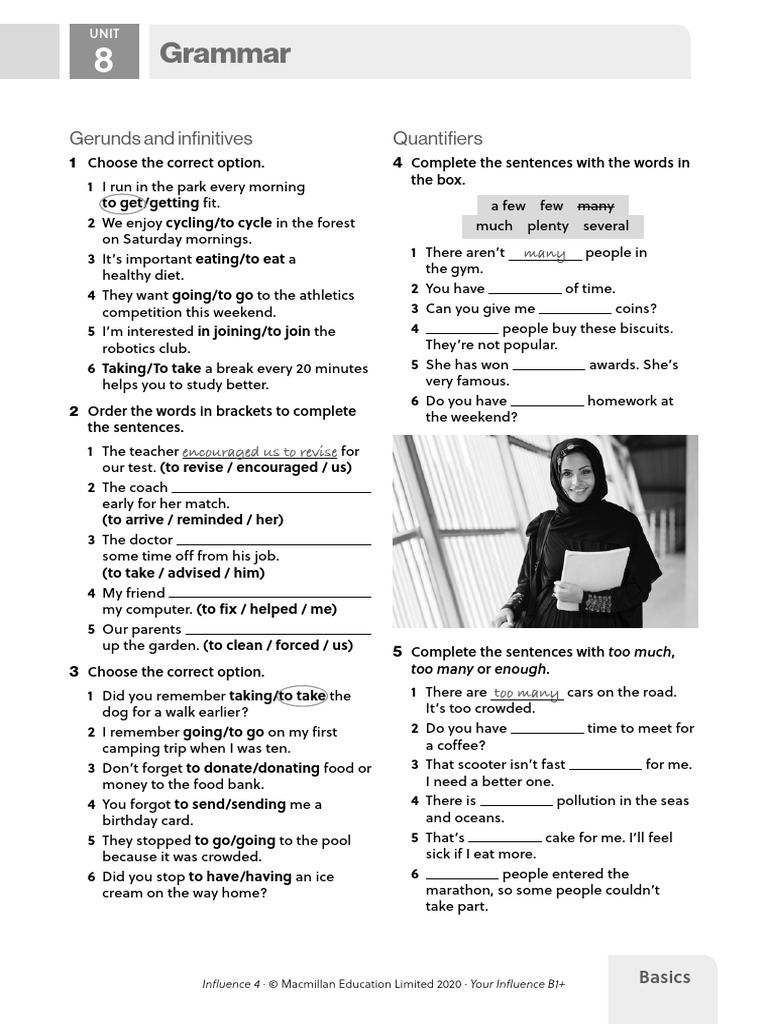 L4 B1PLUS U8 Grammar Basics | PDF