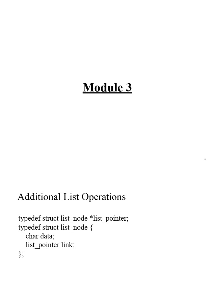 Module 3 Pdf Algorithms And Data Structures Computer Programming