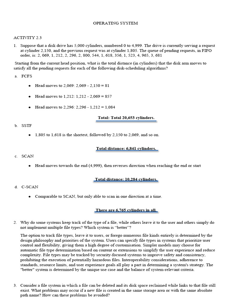 OS-ACTIVITY 2.3-MTBS | PDF | Computer File | File System