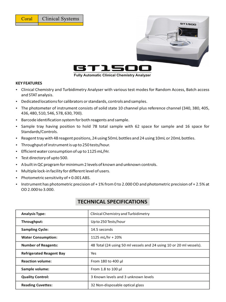 BT 1500 | PDF