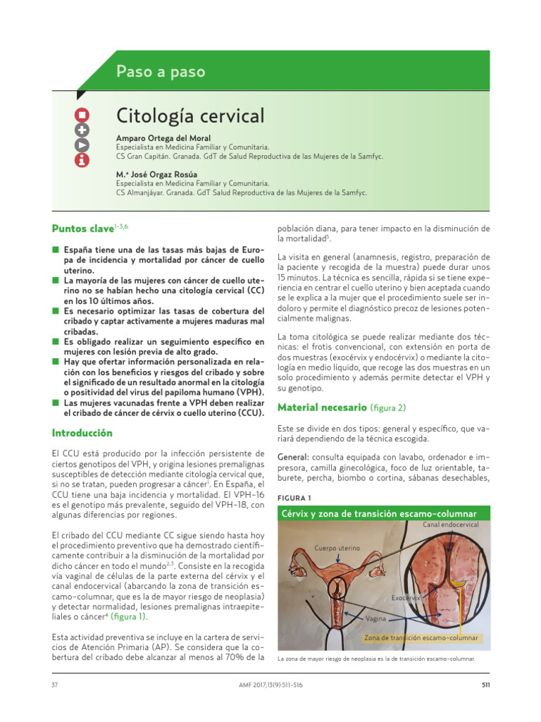 Amf Citologia Cervical | PDF | Cáncer de cuello uterino | Ciencias de la Salud