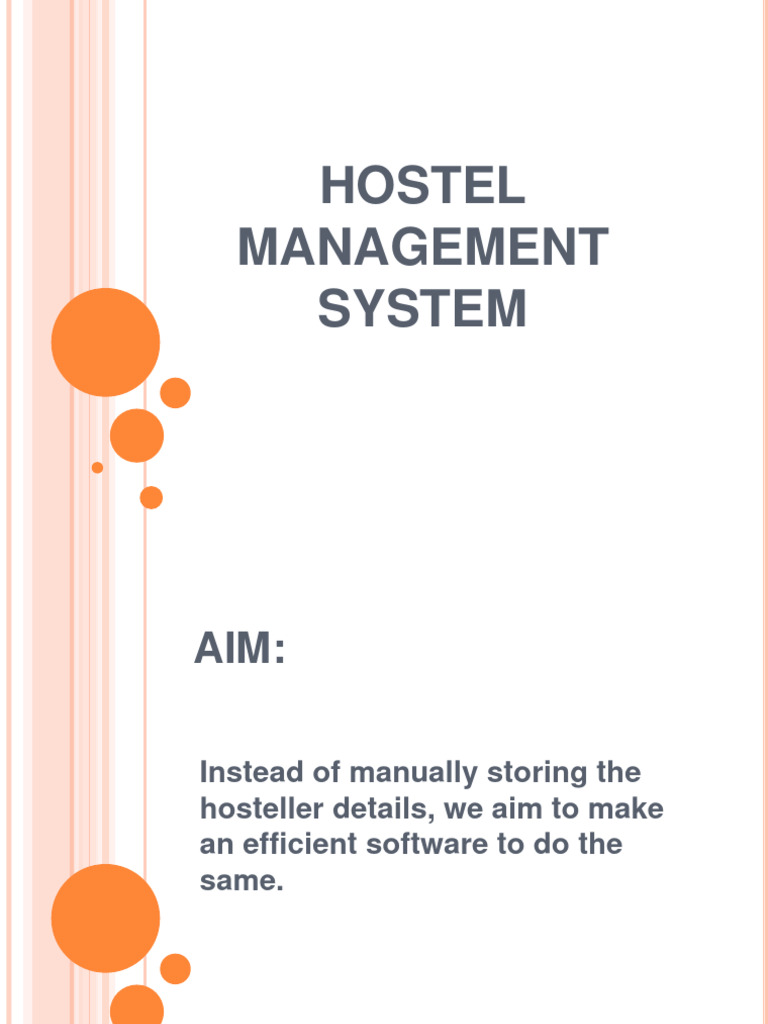 Hostelmanagementsystem 170816210126 | PDF