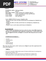 ZJC Form 1 END OF YEAR Combined Science Exam 2024 | PDF