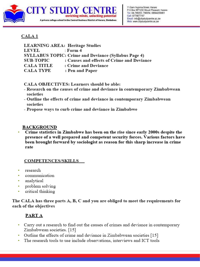 O Level Heritage Studies CALA Component A 2023 | PDF | Learning | Science