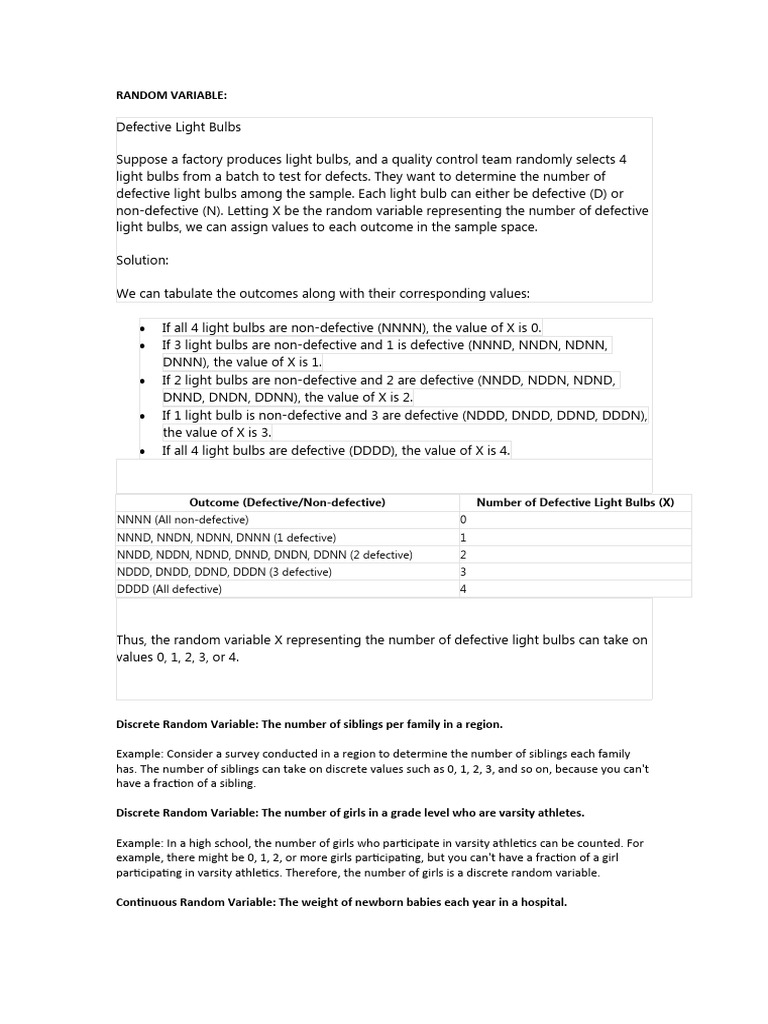 STATISTICS AND PROBABILITY | PDF | Probability Distribution | Random Variable