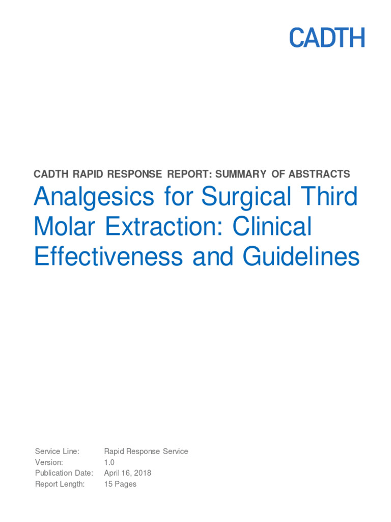 Drugs Materials - Post-Extraction Analgesics | PDF | Analgesic ...