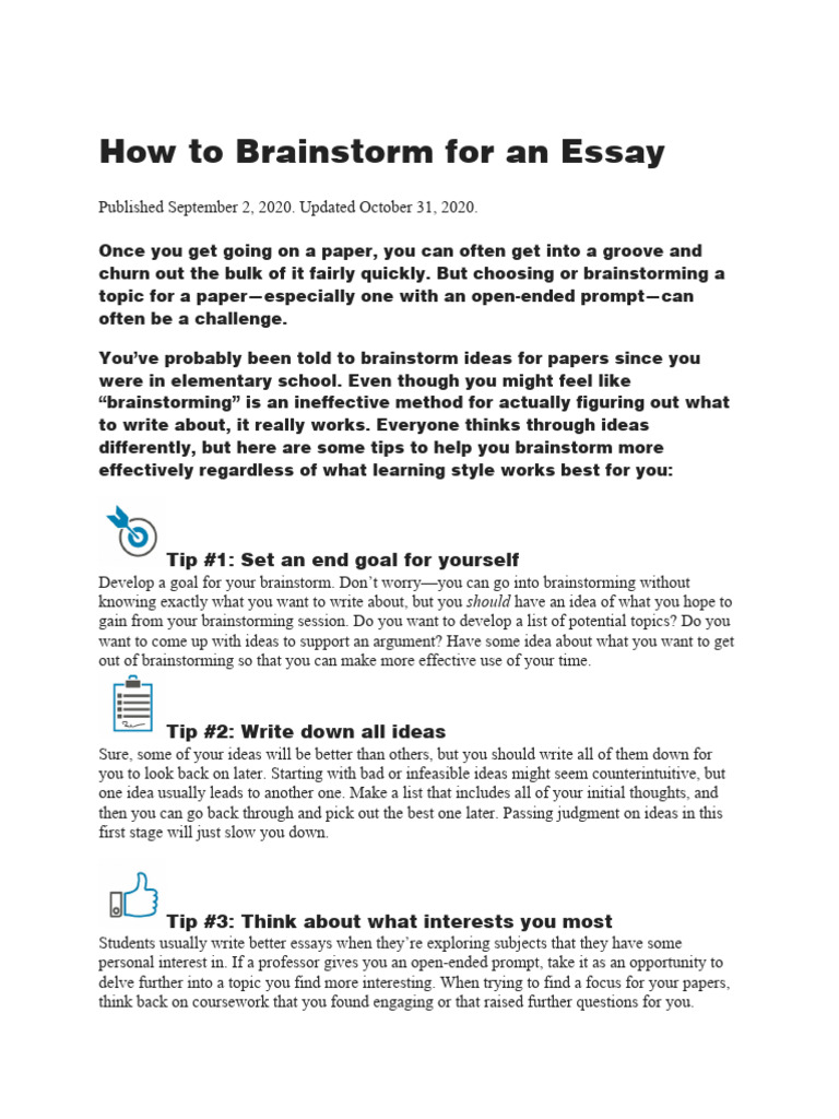 Brain Storming | PDF | Brainstorming | Cognition