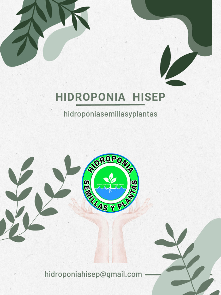 068 Manual de Hidroponia HISEP | PDF | Hidroponia | Botánica