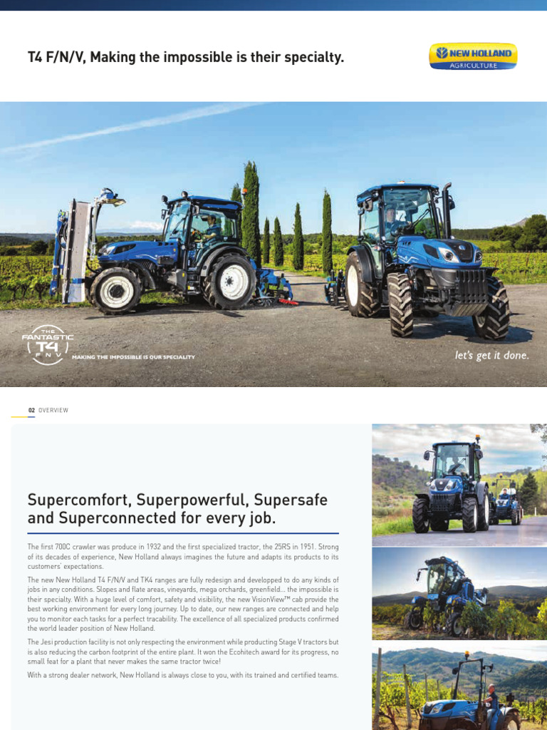 t4 FNV Stage V Brochure Anz | PDF | Tractor | Truck