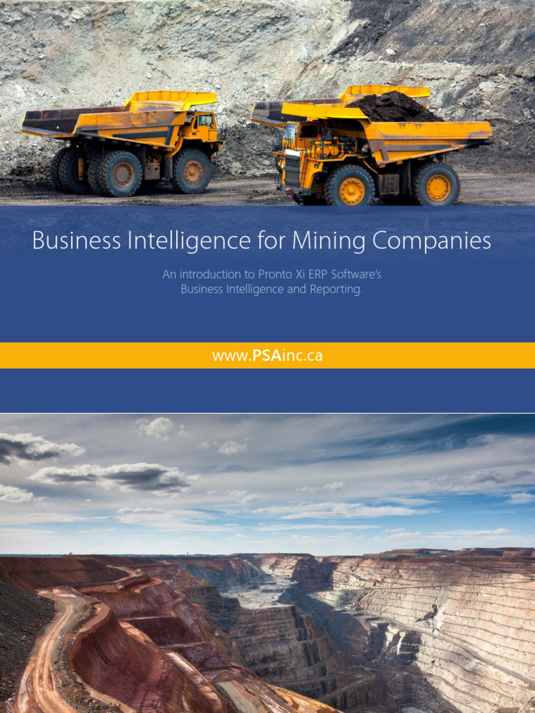 PSA - Business Intelligence For Mining Companies | PDF | Enterprise Resource Planning | Comma ...
