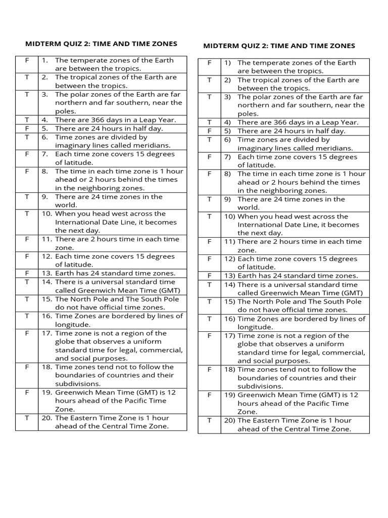 Time and Time Zones Hum 102 | PDF | Greenwich Mean Time | Geodesy