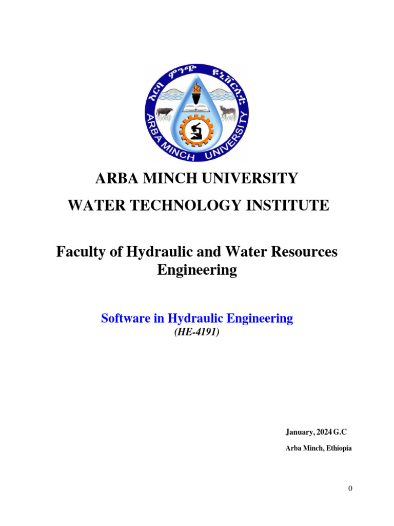 Course Outline and Lecture Note | PDF | Earth Sciences | Hydrology