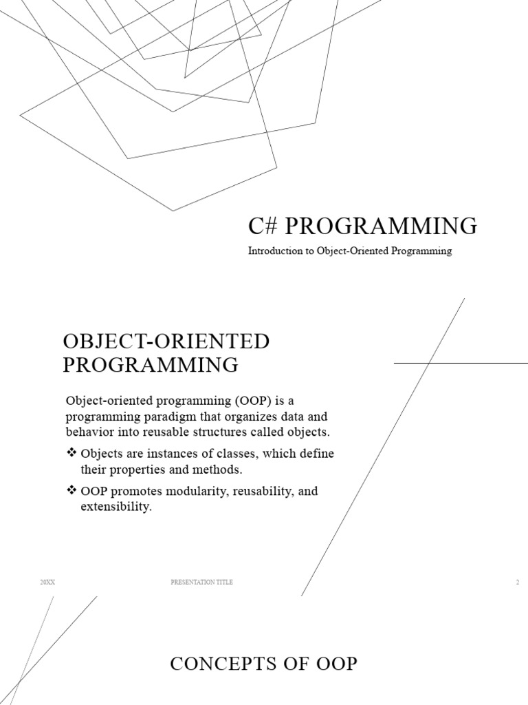 Introduction To Object-Oriented Programming | PDF | Method (Computer ... Introduction To Object-Oriented Programming | PDF | Method (Computer ...