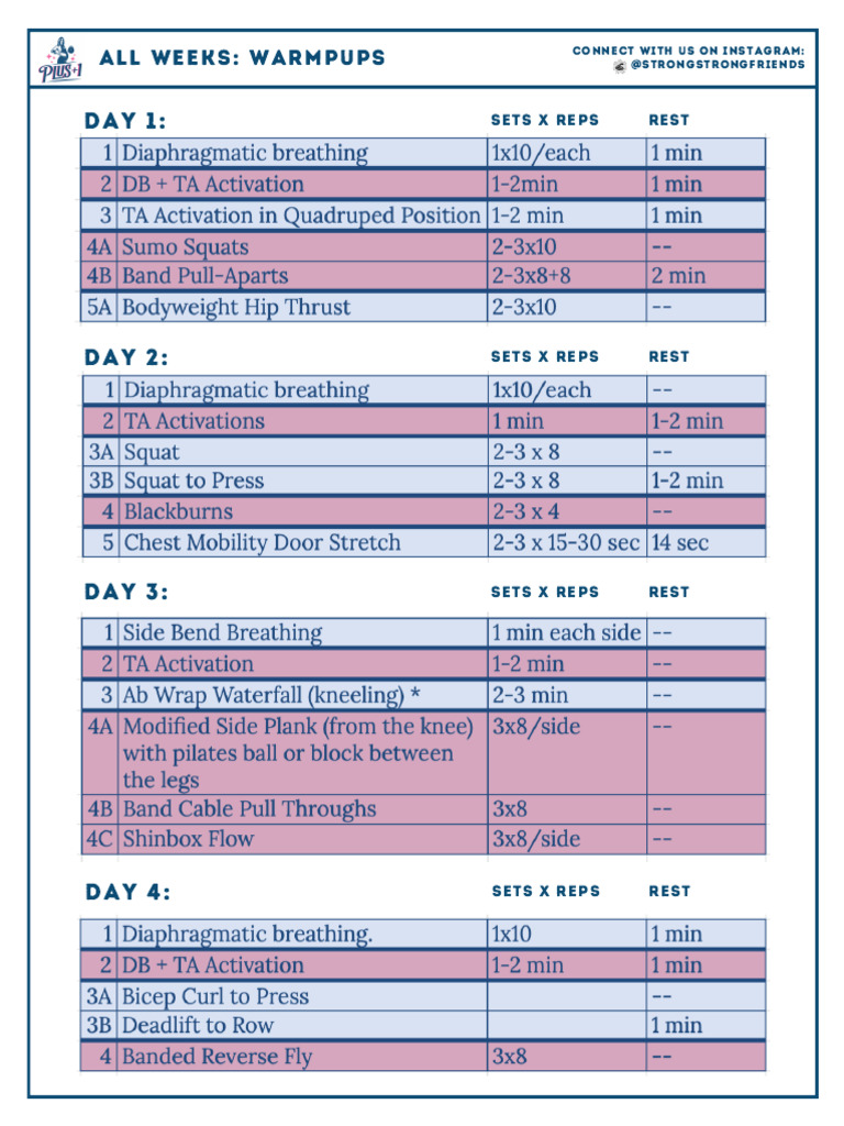 Pregnancy Workout Plan Overview | PDF | Self-Improvement