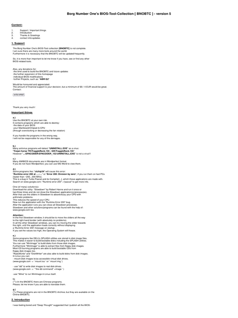 Important Notes - Borg Number One's BIOS-Tool-Collection (BNOBTC) - Ver ...