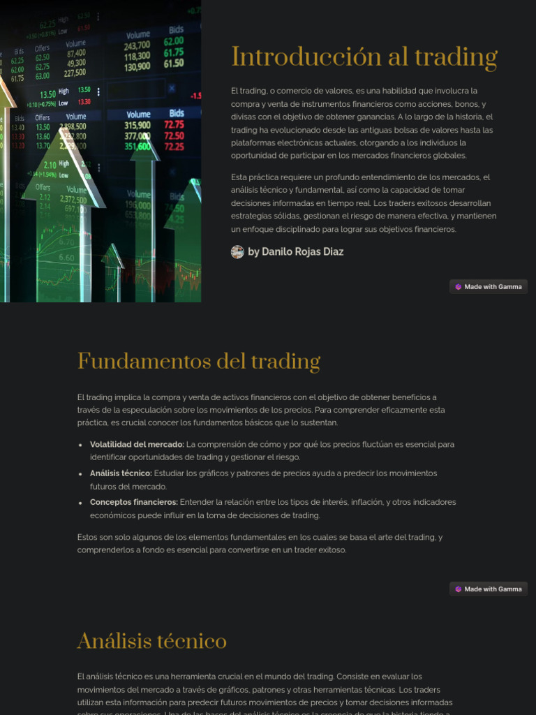 Introduccion Al Trading | PDF | Comerciante (Finanzas) | Análisis técnico