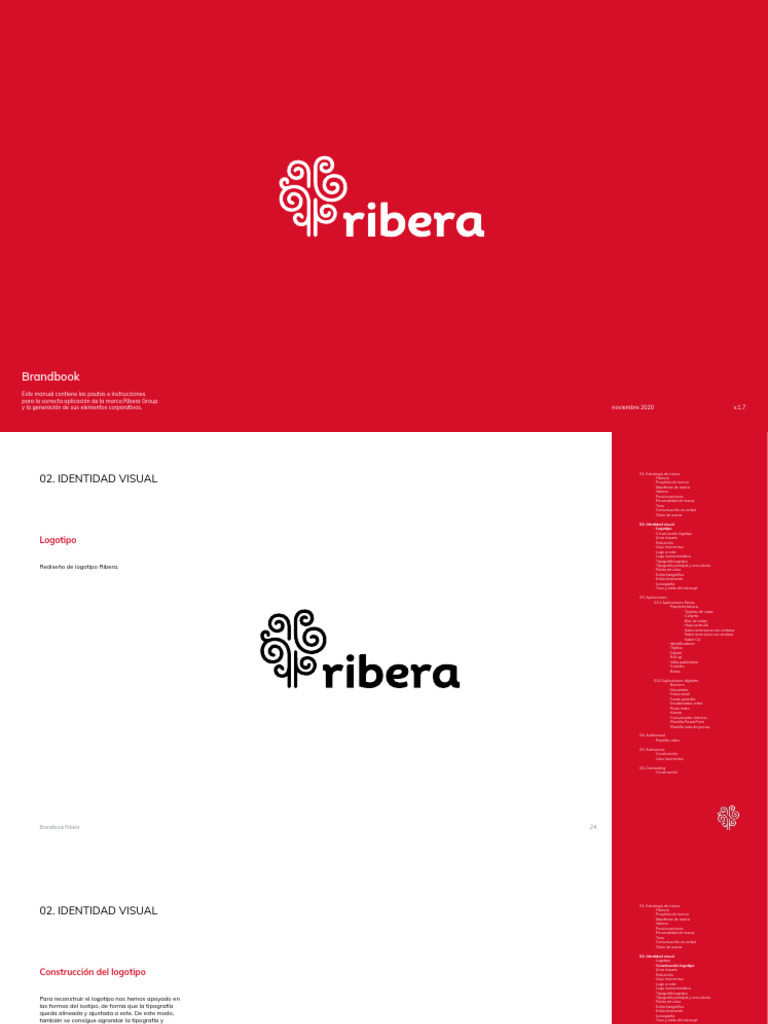 Brandbook Ribera: Identidad Visual | PDF | Marca