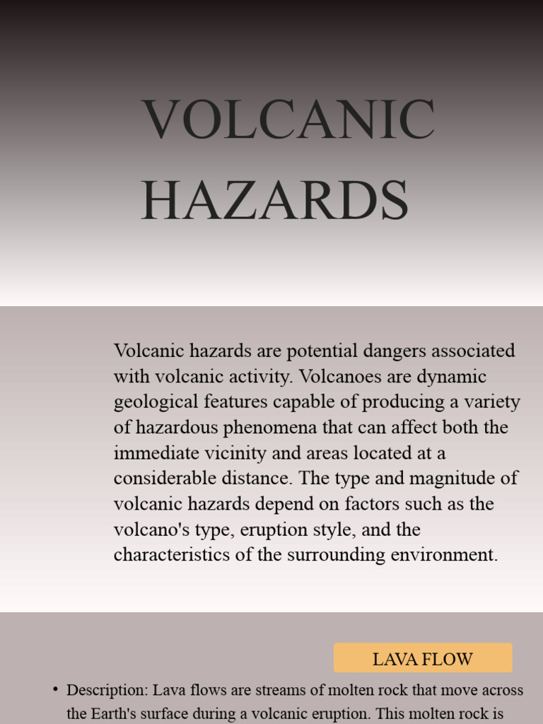 Volcanic Hazards: A Guide for Residents | PDF | Lava | Volcano