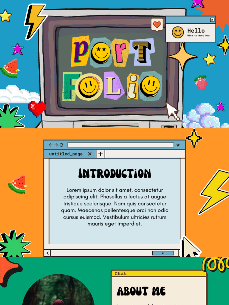 Blue Colorful Retro Portfolio Presentation - 20240131 - 180003 - 0000 | PDF